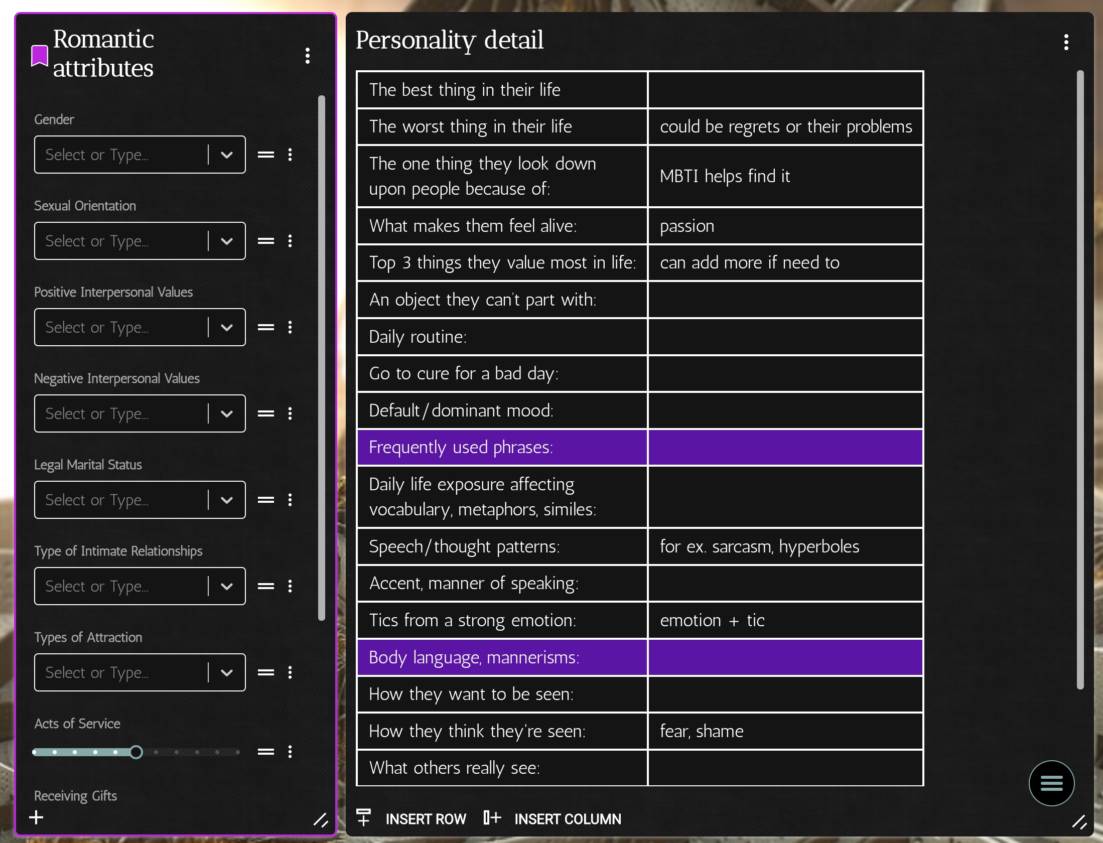 Campfire Writing App Tips and Tricks, part 2: Templates › Writing tips